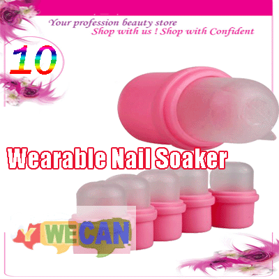 10 WEARABLE NAIL SOAKERS False Acrylic Nail Art Removal